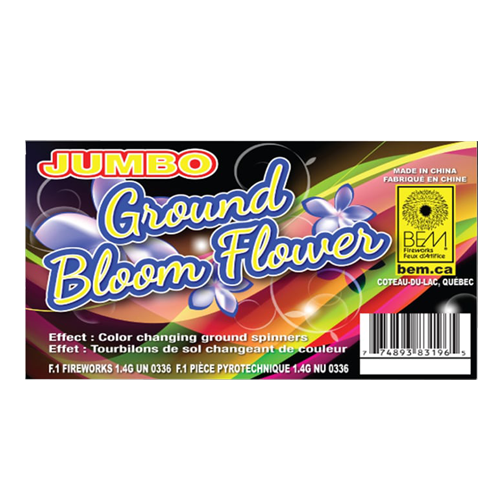 JUMBO GROUND BLOOM FLOWER - K&H Distributing Fireworks